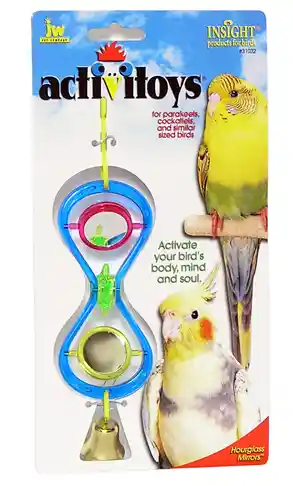 Insight Bird Toy Hourglass Mirror