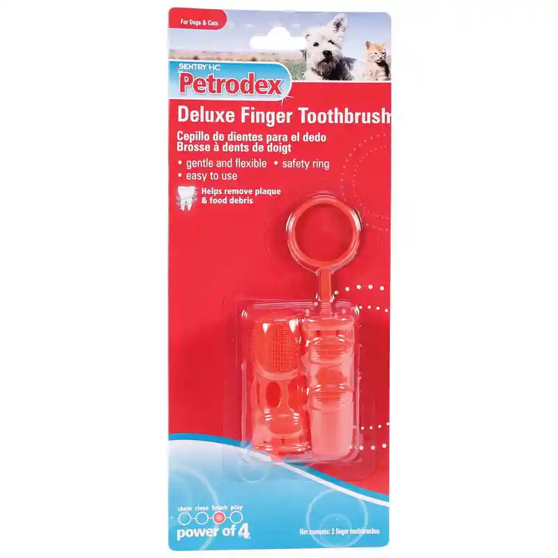 Petrodex Toothbrush Finger Deluxe Cat/dog